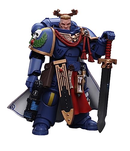 HiPlay JoyToy Warhammer 40K ltramarines Primaris Captain with Power Sword and Plasma Pistol 1:18 Scale Collectible Action Figure