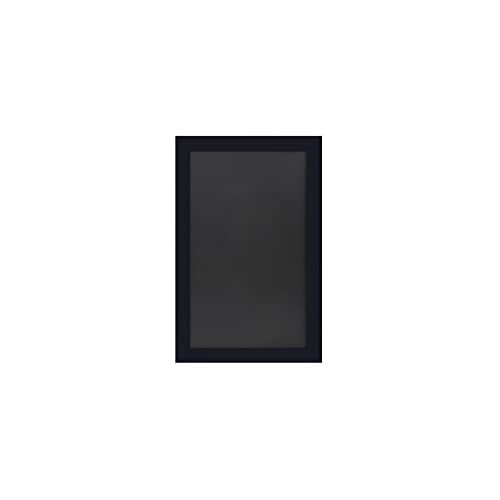 Flash Furniture Canterbury Wall Mount Magnetic Chalkboard Sign - Black Finish - 11" x 17" - Vertical or Horizontal Hanging Message Board