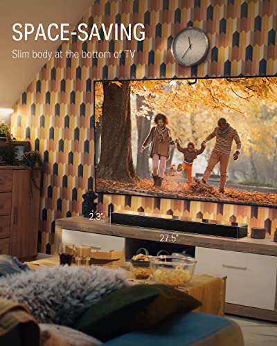 Donner Soundbars for TV, Dolby Atmos Surround Sound Home Audio Speakers with Bluetooth 5.3 and Equalizer Editor, TV HDMI Input, Stereo Home Theater with Built-in Woofers, DHT-S300