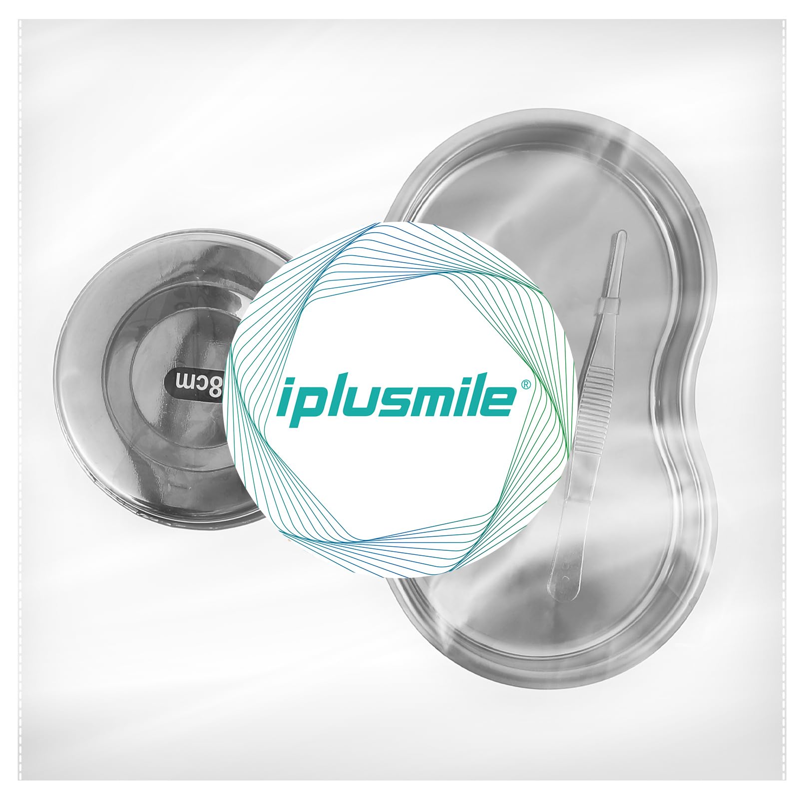 iplusmile Medical Tray Stainless Steel Instrument Tray Sterilizer Surgical Tray with Sterilizing Jar and Tweezer