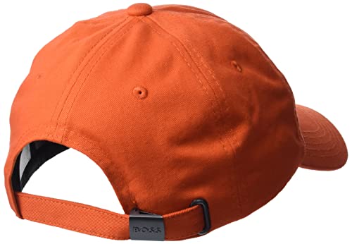 BOSS Mens Cotton Twill Blended Logo Hat Baseball Cap, Ruby