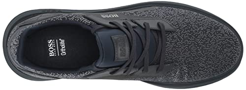 BOSS Modern Neoprene Lace Up Sneaker Navy/Silver