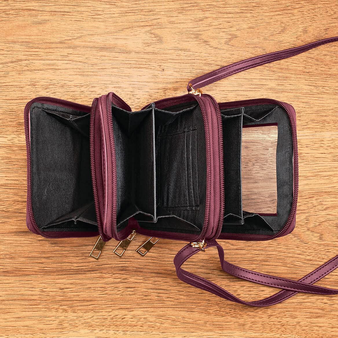 Multi-Compartment Cellphone Purse with Touch Screen