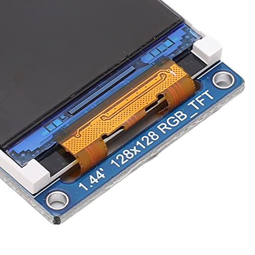 Color LCD Display, LCD Display 128RGB X 128 Dots SPI Interface 1.44in Clear Wiring Compact for SCM