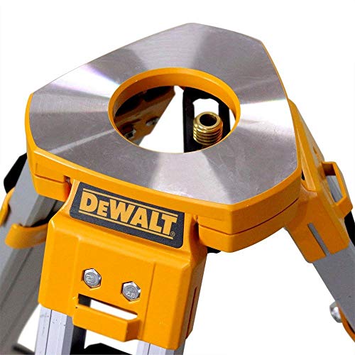 DEWALT Tripod, 11-Threaded, Flat Head, 5/8-Inch (DW0736),Black