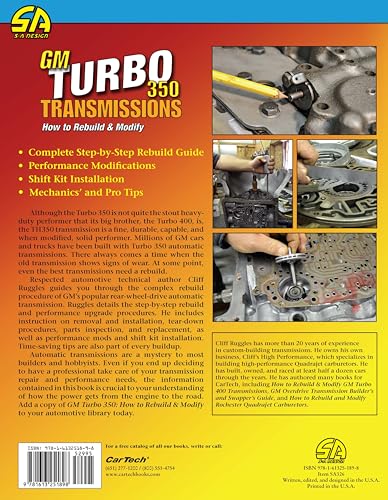 GM Turbo 350 Transmissions: How to Rebuild and Modify