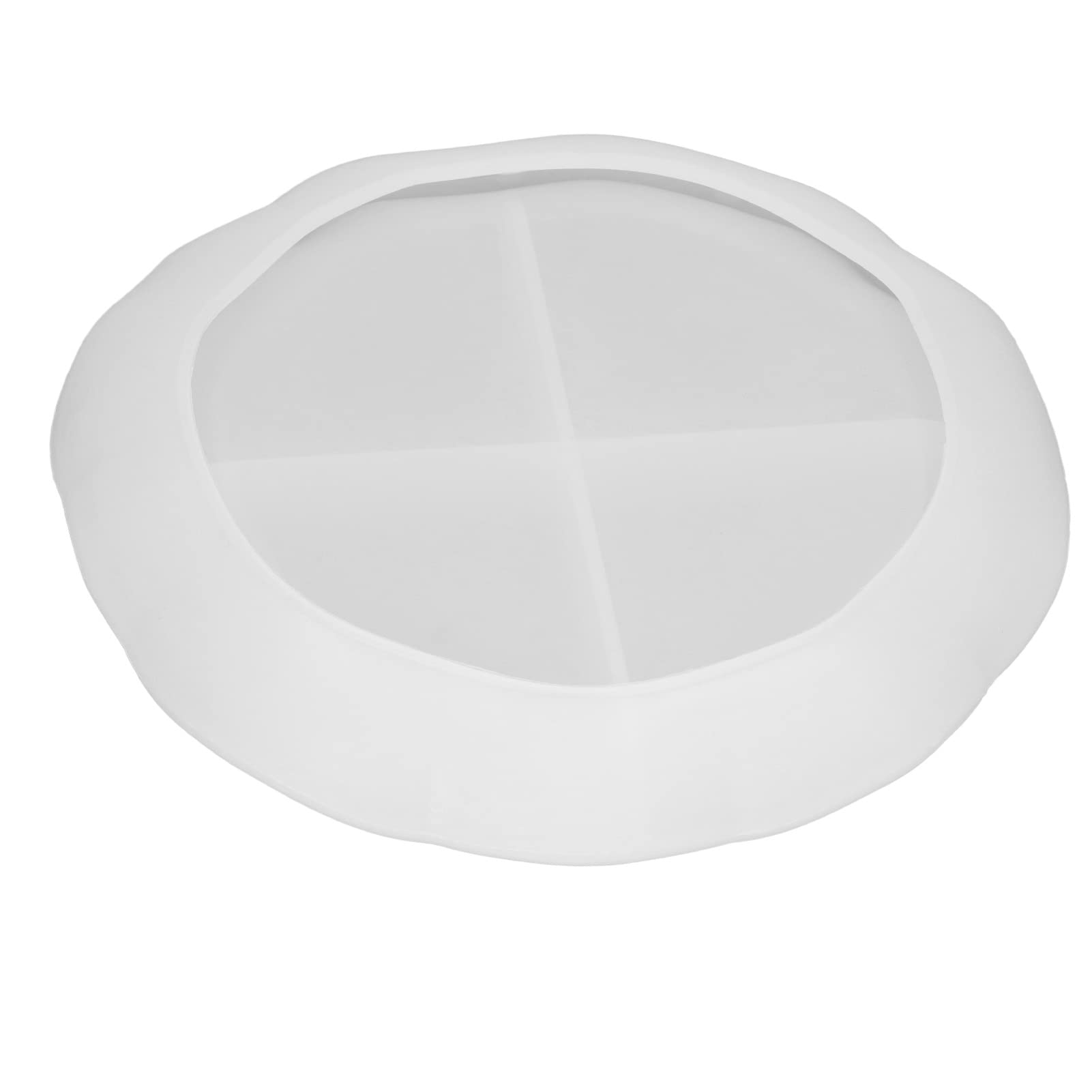 DEPILA DIY Resin Molds, Irregular Shape Thicken Soft Transparent Durable Wearable Silicone Resin Mold for Epoxy Resin Home Dish (Color : Round)