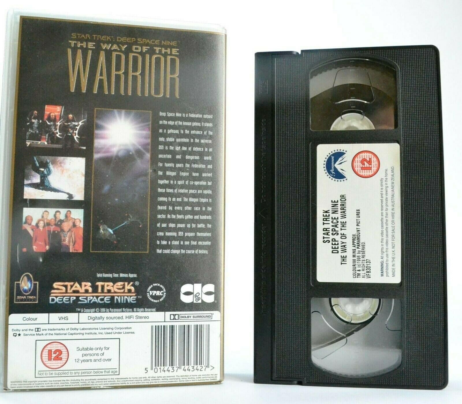 Star Trek: Deep Space Nine (DS9) -'The Way Of The Warrior'- Sci-Fi Series - VHS
