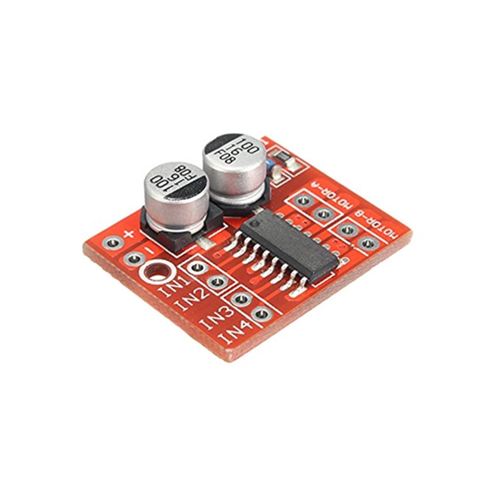DEPILA L298N Driver Board Module L298N Stepper Motor Smart car Robot breadboard peltier High Power L298 DC Motor Driver Driver (Size : Mini-L298N)