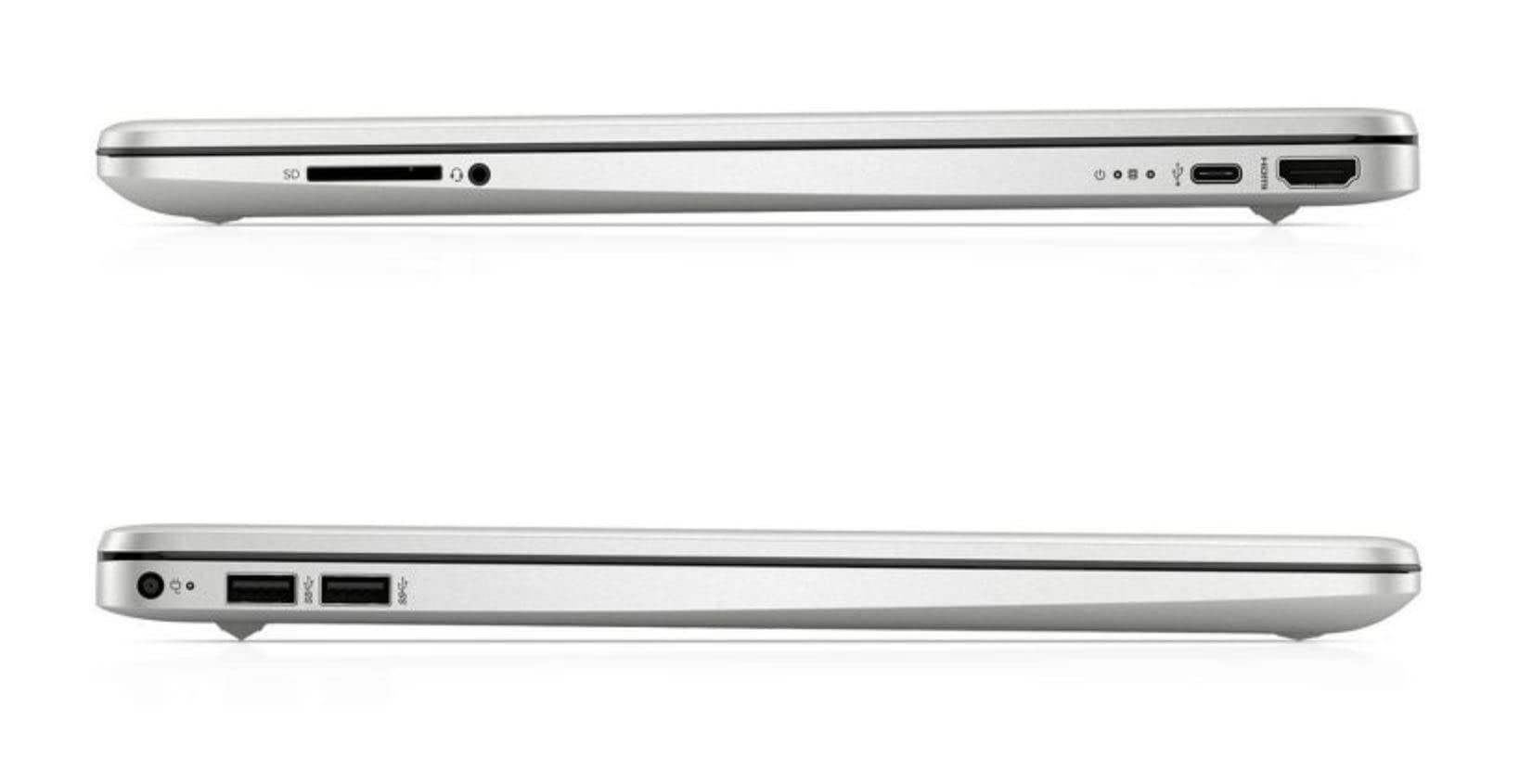 HP 15.6-inch FHD Non-Touch, 512GB SSD, 2.1GHz Ryzen 5 5500U 6 Core (8GB RAM, SD Card Reader, AMD Radeon Graphics, Windows 11 Home S) Silver, 15-ef2040tg