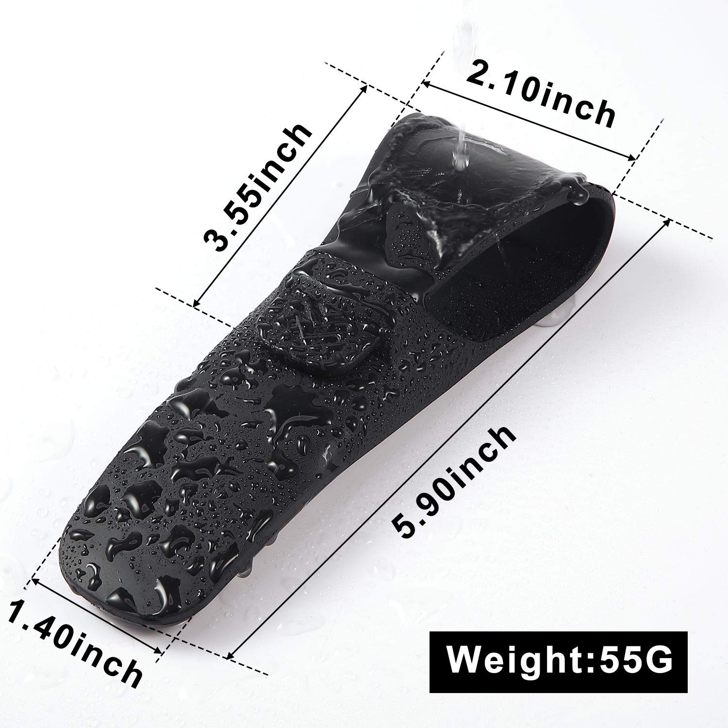 Boao 2 Packs Portable Silicone Razor Holder Case Soft Shaver Cover Bag Razor Protector Case Cover Waterproof Travel Razor Carrying Case for Manual Razor