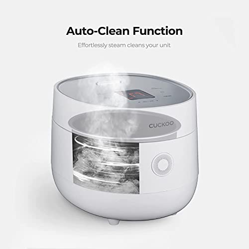CUCKOO CR-0375F | 3-Cup (Uncooked) Micom Rice Cooker | 10 Menu Options: Oatmeal, Brown Rice & More, Touch-Screen, Nonstick Inner Pot | White (Renewed)