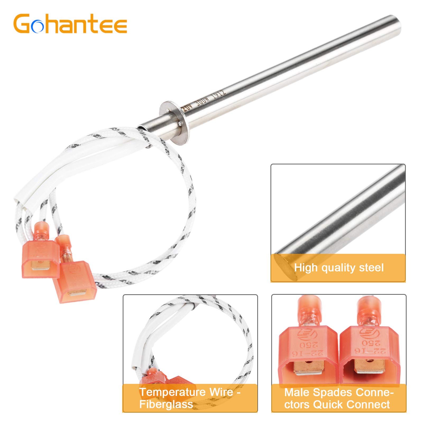 gohantee SRV7000-660-AMP Igniter Compatible with Pelpro Pellet Stove Igniter & Pleasant Hearth Pellet Stoves Ignitor Replacement Ignitors 300W