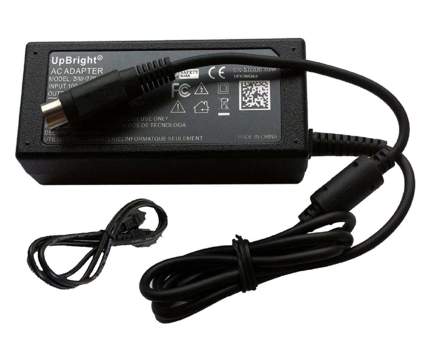UpBright 12V 4 Pin AC/DC Adapter Compatible with Netgear ReadyNAS RN204 314 RND-4C 4R RND4000-200EUS 200NAS RN10400 RN31400 RN31421D RN31441E RN31442E -100NAS NAS 2ABP084F 332-10781-01 Power Supply