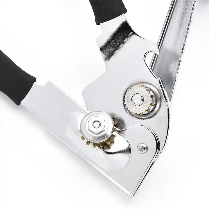 Blue Bayt Commercial Can Opener Heavy Duty - Easy to Use with Comfortable Easy Crank Handle - Swing Grip Design - Hand Can Opener Manual - Ergonomic Design - Includes Built in Bottle Opener