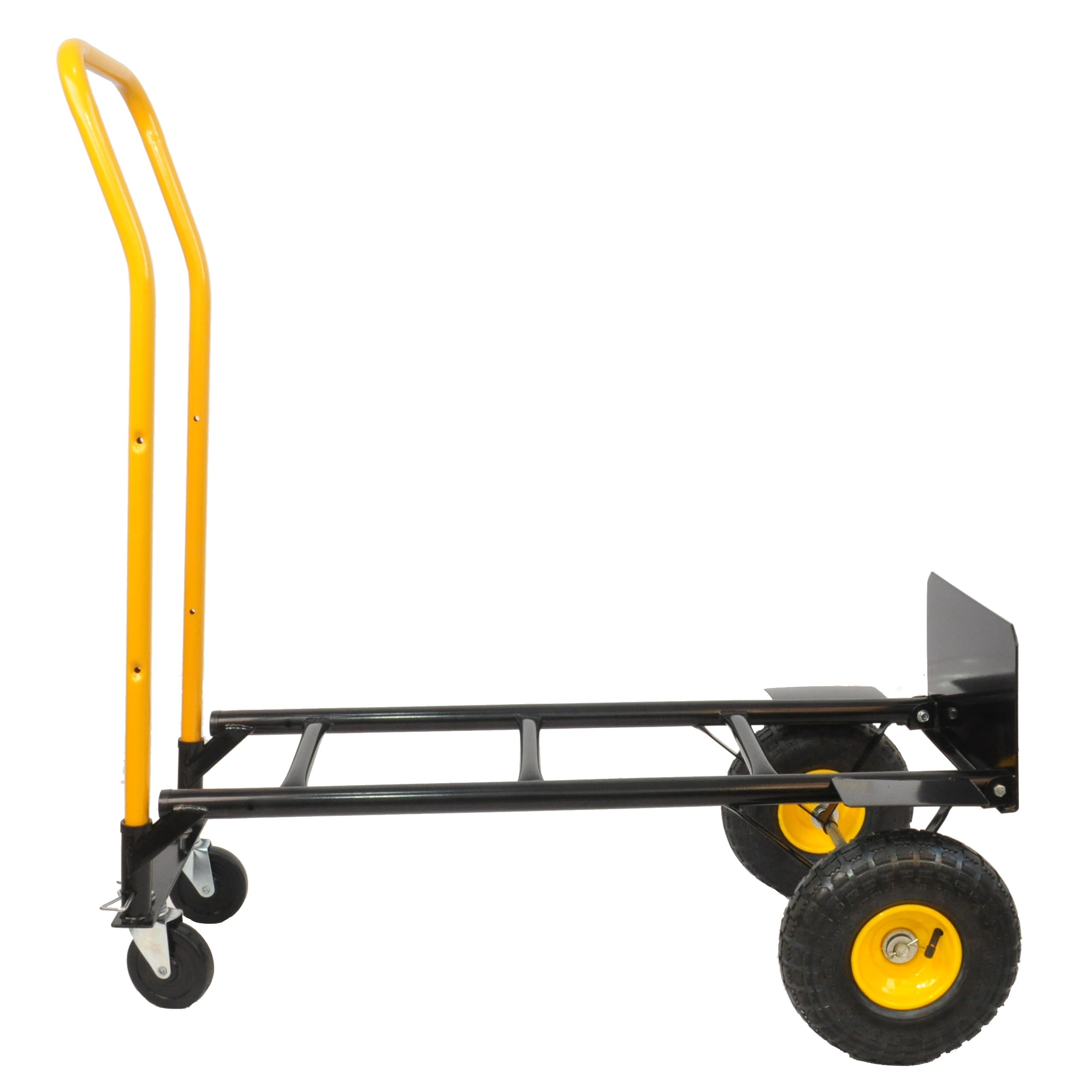 Convertible Hand Truck 2-in-1 Foldable Handcart, Large Capacity Portable Foldable Handcart, Foldable Handcart with Telescopic Handle, Foldable Handcart with Wheels, Foldable Mobile Handcart