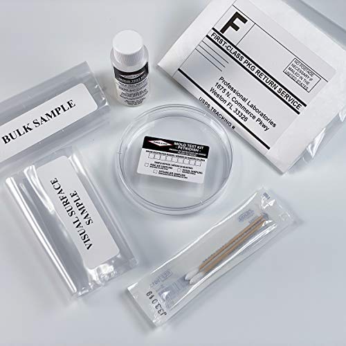 PRO-LAB DIY Mold Test Kit for Home Air Quality, Comprehensive Mold Detection with Expert Consultation, Pre-Paid Mailer, Detailed Emailed Report - Air & Surface Testing, 40 Lab Analysis Fee Required