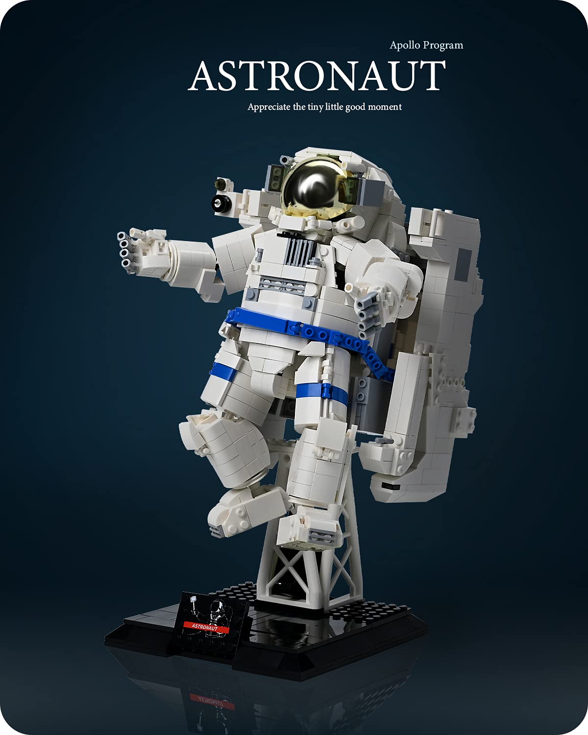 Nifeliz Home Universe Exploring Space Astronaut Building Block Kit, Educational DIY Spaceman Building Block Assembly Construction Toy, Gift for Adults and Teens, New 2023 (1515 pcs)