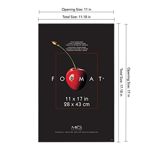MCS Format Frame, Black, 11 x 17 in, Single