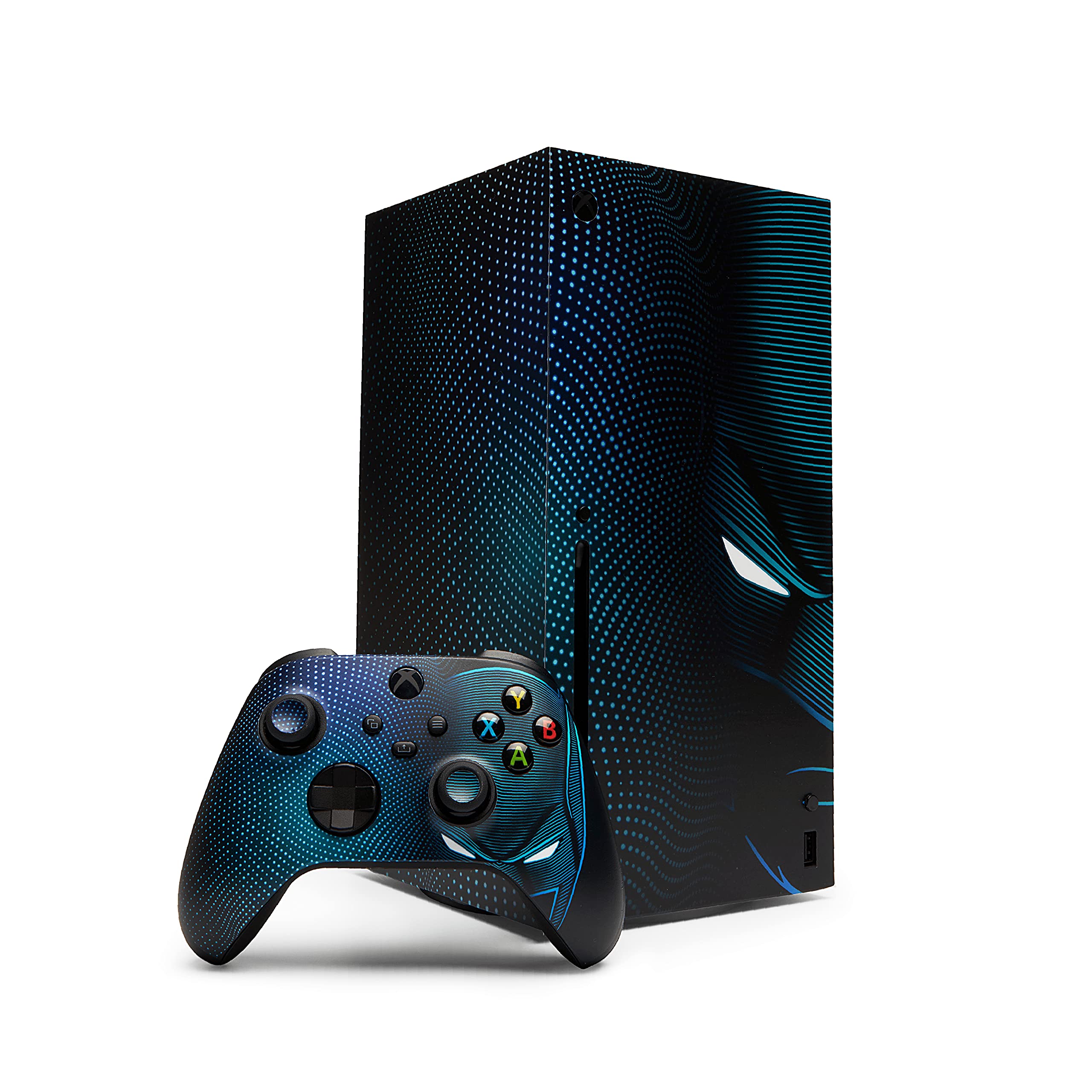 POPeART "Dark Justice" Console + 1 Controller 3M Vinyl Skin Bundle for Xbox Series X