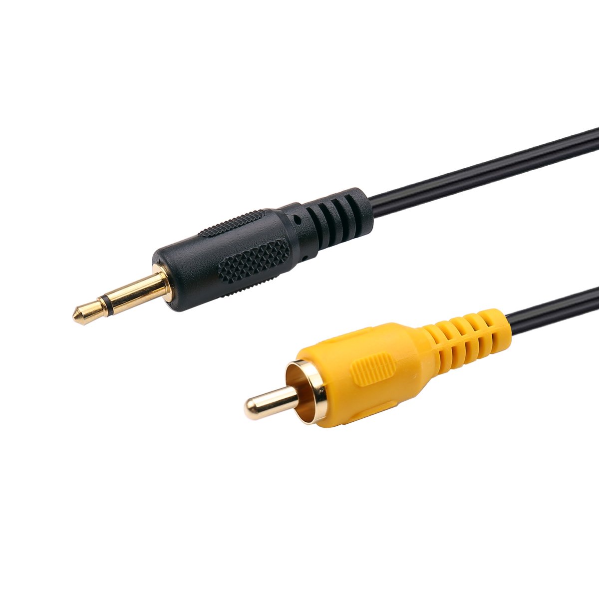 iGreely 3.5mm 1/8 inch Mono Male Plug to RCA Male Jack Audio Cable Cord Gold Plated 1.8m (6Ft) (3.5mm to RCA(1Pack))