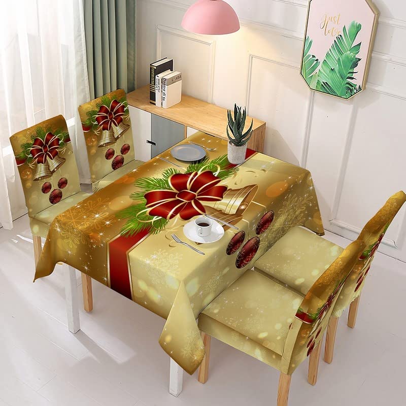 Christmas Decoration Dining Table Tablecloth Waterproof Square Wedding Ornaments Waterproof and Oil Proof Table Mat A3 140x210cm