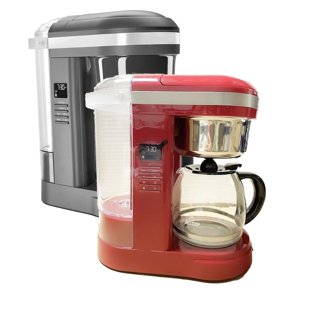 Coffee Machine Replacement 12-CUP Glass Pot, Compatible With Kitchenaid KCM1209 KCM1208 Cuisinart DCC 1220BKS, Capresso SG300, Gourmia GCM3260, Krups Essential Wamife Mueller 12 cups coffee machine