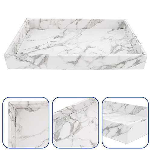 FOMIYES 2pcs Bath Cosmetics for Dish Toilet Candles Multi- Pattern Holder Soap Earrings Nightstand Organizer Makeup Bathroom Candle Trinket Ring Marble Grain Organizing Tank