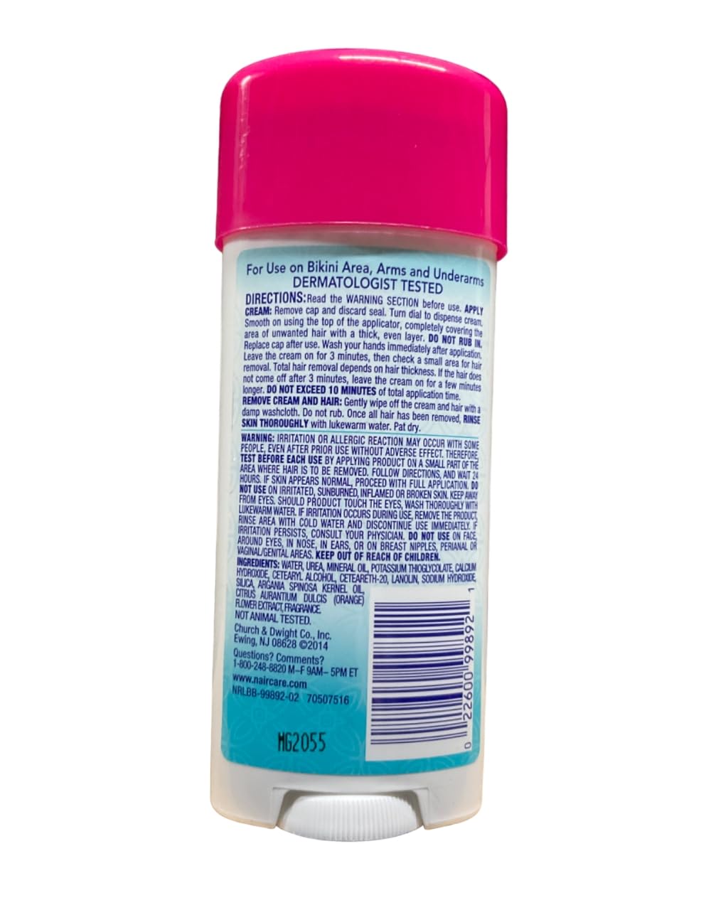 Nair Hair Remover Glides Away Nourish With Argan Oil 3.3 Ounce (97ml) (2 Pack)