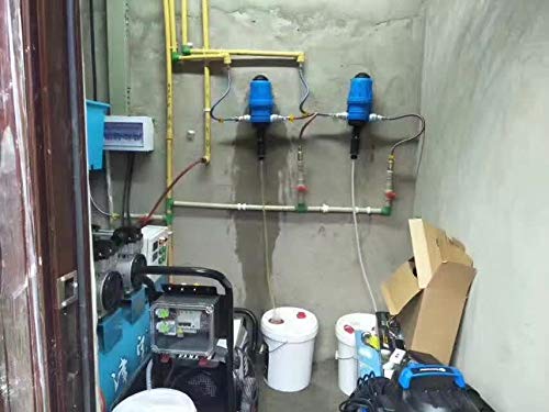 BLUEFARM Flow Dosing Pump-Fertilizer Injector-Water Powered Dispenser Proportioner Hydraulic Chemical Proportioning Liquid Diluent Doser Proportioner for Drip Irrigation Mixer Hose Livestock (0.4~4%)