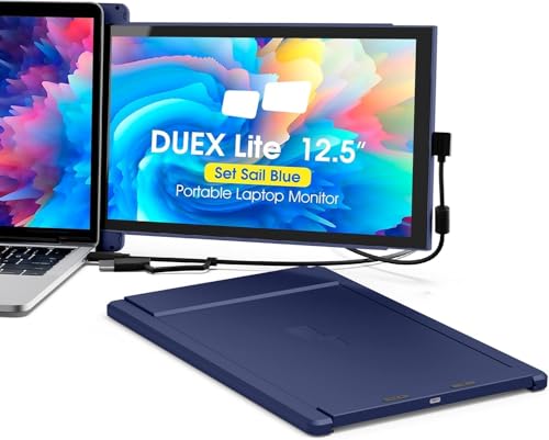Duex Max DS Mobile Pixels (2024 Version) 14.1" Portable Monitor, FHD 1080p Laptop Screen Extender HDMI Laptop Monitor USB C Plug and Play,Windows/Mac/Linux/Switch/Android Compatible