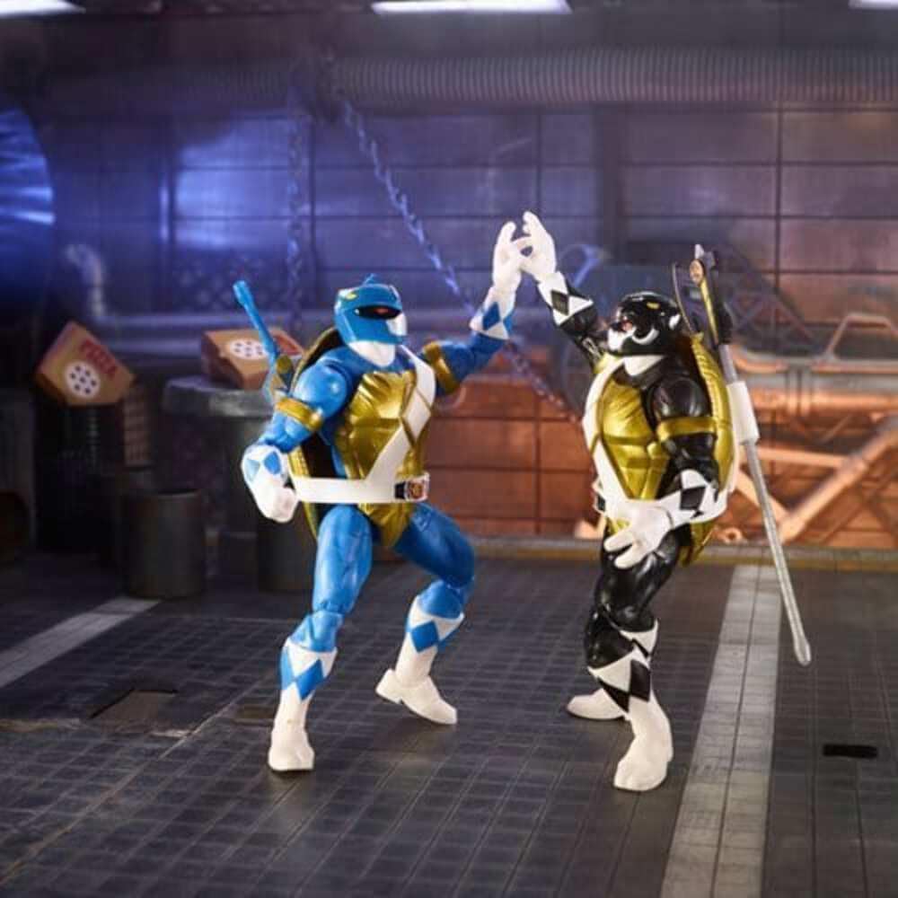Power Rangers X TMNT Foot Soldier and Red Ranger Figures