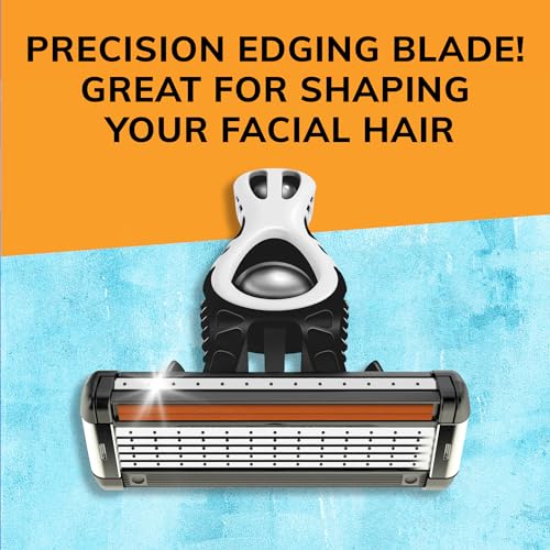 BIC Flex 5 Disposable Razors for Men, Long-Lasting 5-Blade Razors For a Smooth and Comfortable Face Razor Shave, Shaving Razors, 6 Count (Pack of 1)