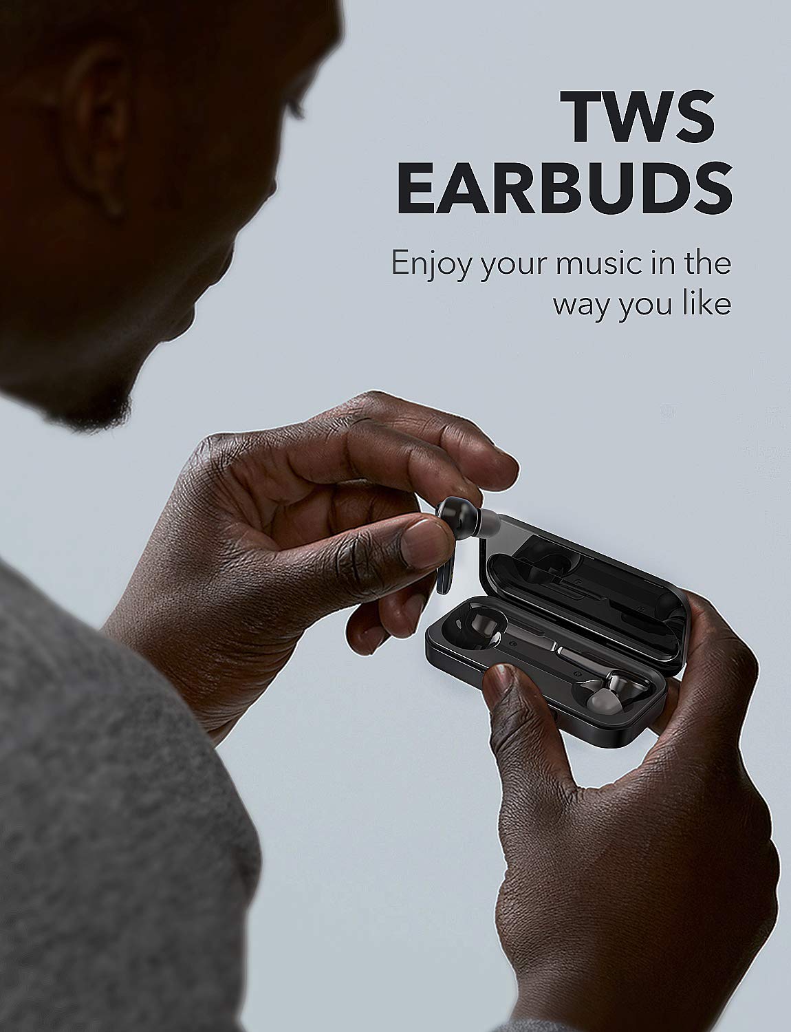 Bluetooth Earbuds, MIFA X3 TWS Wireless Bluetooth 5.0 Earphones with Microphone, 3D Stereo Sound in-Ear Headsets Sports Running Headphones for Cell Phone (Black)
