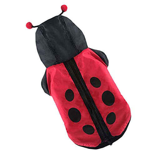 Halloween Pet Costume Ladybug Dog Costumes Dogs Hoodies Outfits Pet Cosplay Clothes for Pet Small Medium Dogs Cats Party Decoration Halloween Dog Hoodie Clothes