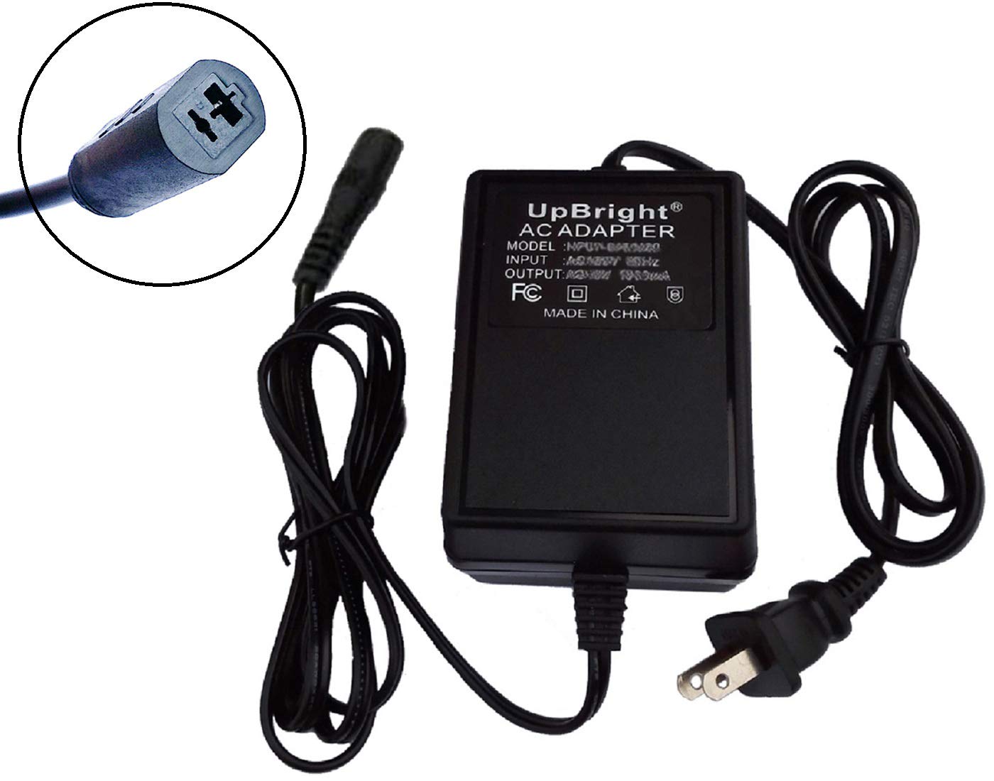 UpBright 2-Prong 12V AC Adapter Compatible with Ikea Modul APC481848 ABN481803 AEN 542231 AEN542231 for IKEA Light Lamp Finecom AD-1200850AU-1 YD-10C 12VAC 834mA 850mA Transformer Power Supply Charger
