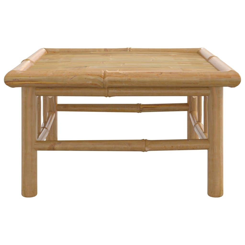 vidaXL Outdoor Bamboo Patio Table - Durable, Weather-Resistant, Easy-to-Clean Outdoor Surface - Perfect for Meals & Decorative Items – Brown.