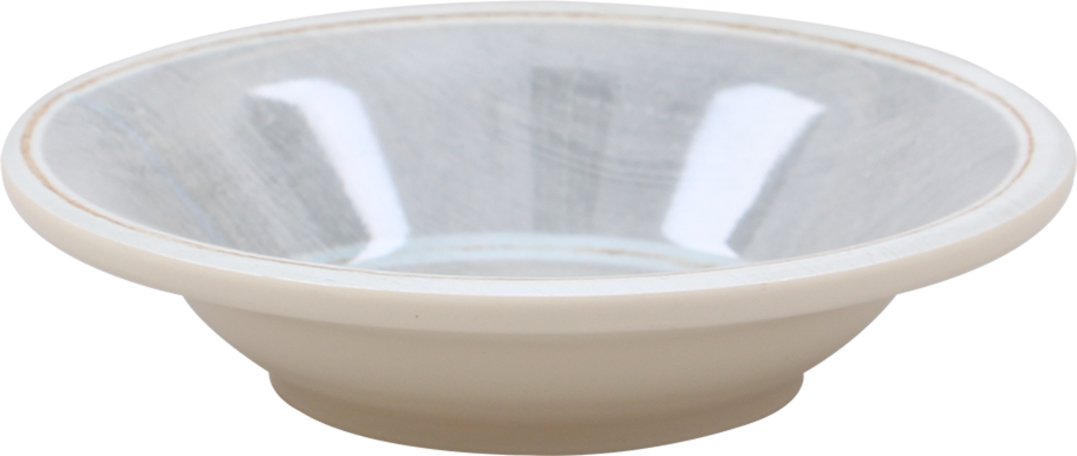 Carlisle FoodService Products Grove Reusable Plastic Bowl Fruit Bowl for Home and Restaurant, Melamine, 4.5 Ounces, Smoke