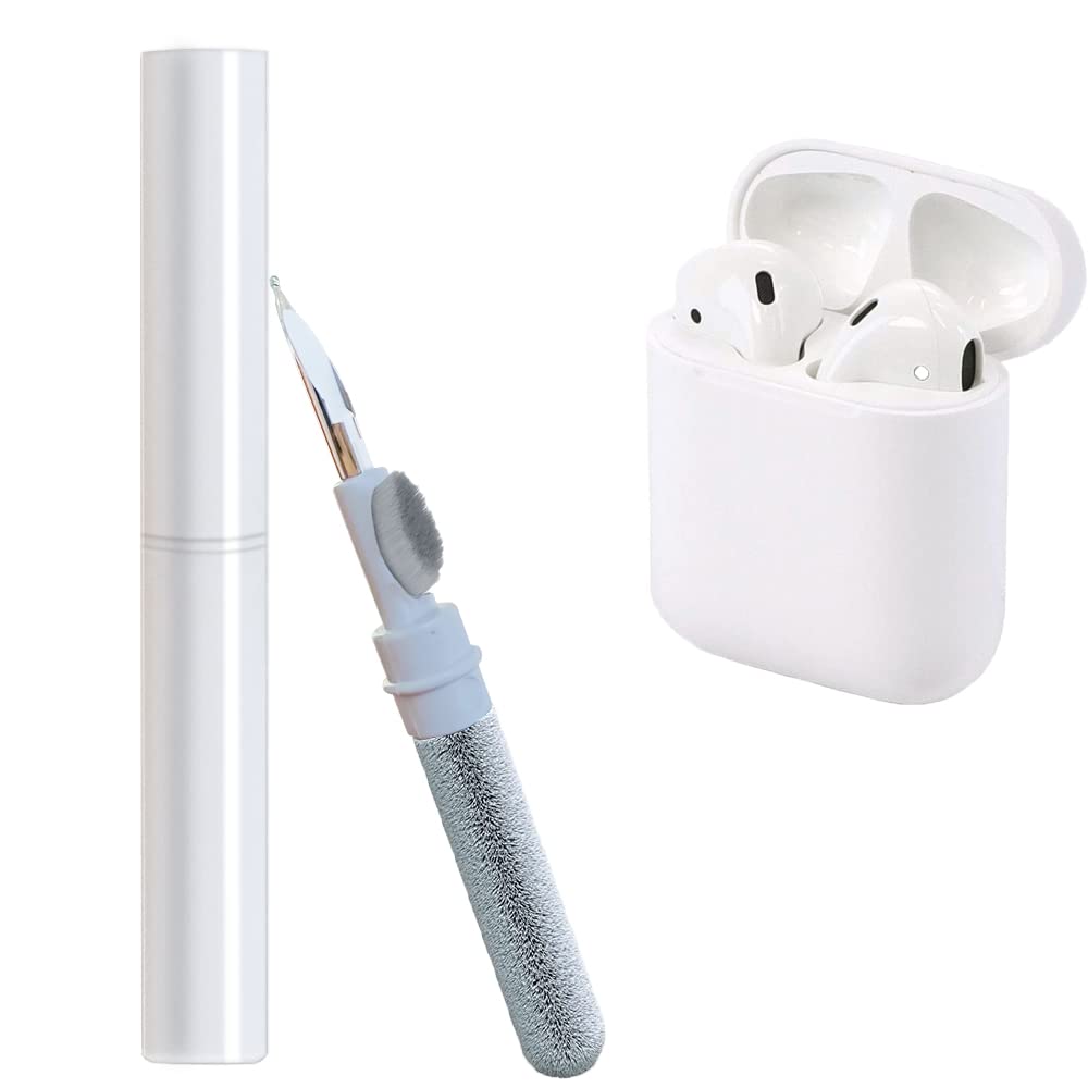 Bluetooth Earbuds Cleaning Pen, Earbuds Cleaning Kit in-Ear Headphones Cleaning Tool, Dust Removal Soft Brush, Multi Function Cleaning Tools for Bluetooth Earphones Case Airpods Pro 1 2 Huawei Samsung