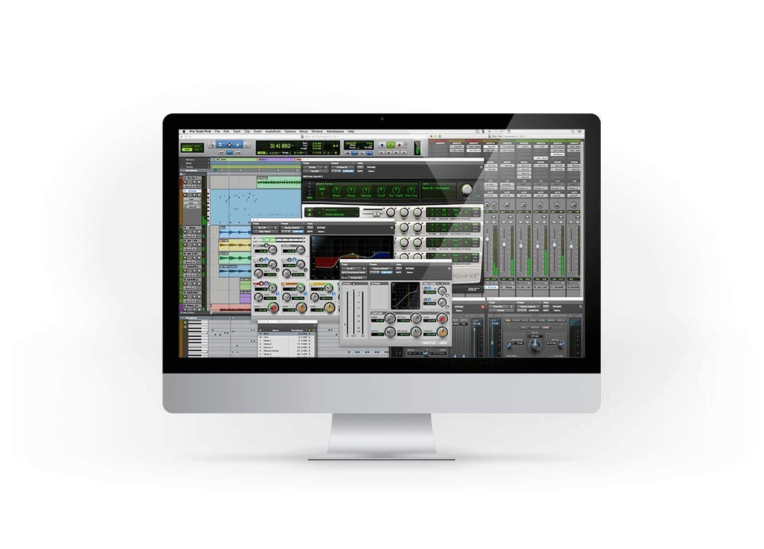 PreSonus AudioBox 96 Audio Interface Full Studio Bundle with Studio One Artist Software Pack with Mackie New! CR3-X BT Creative Multimedia Bluetooth Monitors and 1/4β Instrument Cables