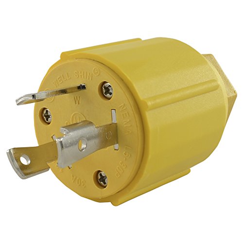 Conntek 60311-YW L5-30P Replacement Assembly Plug, 30 Amps 125 Volts, UL Listed,Yellow