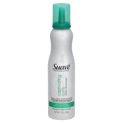 Suave Professionals Mousse Captivating Curls 7 oz, Cream