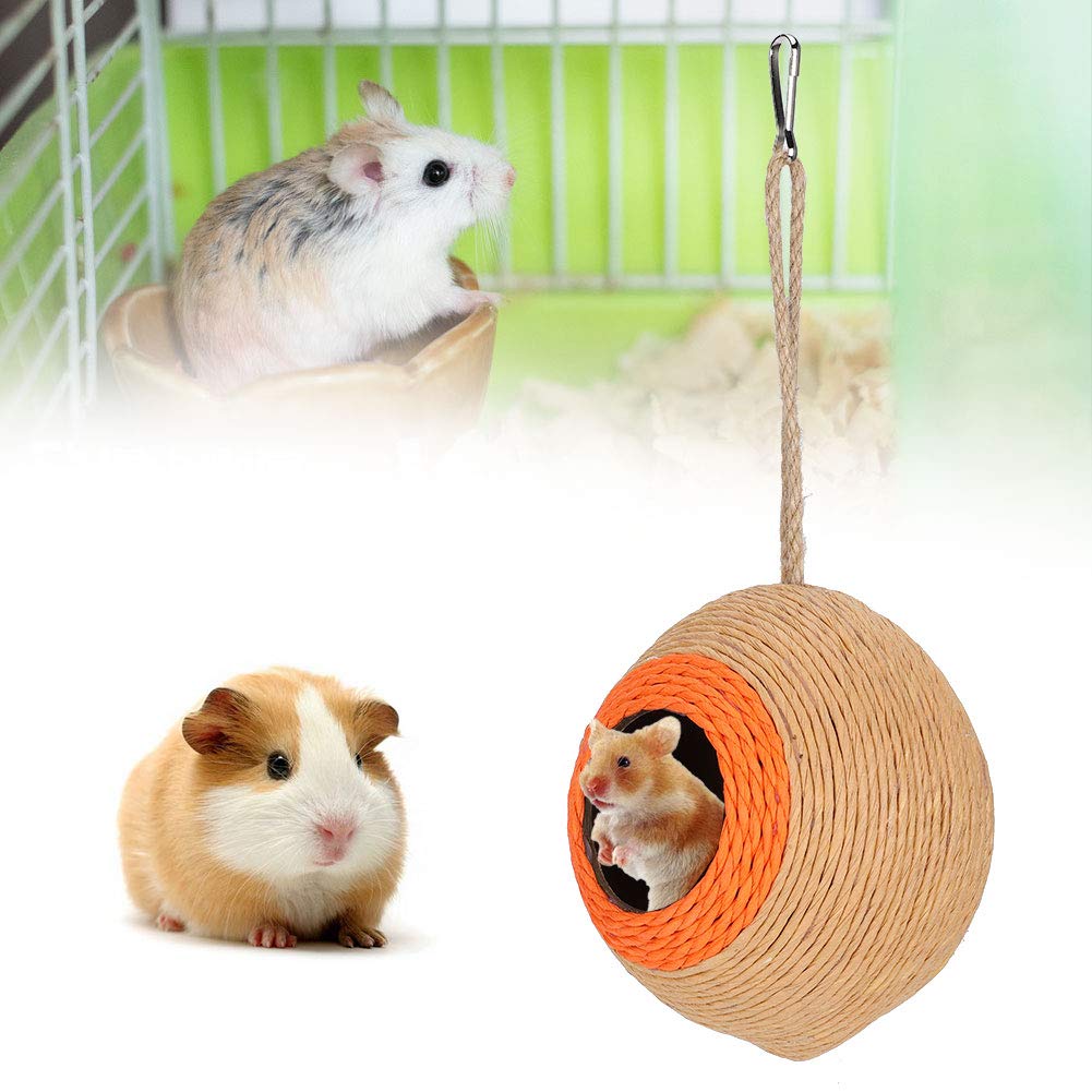 Bird Coconut House Natural Coconut Shell Breeding Nest Bed Hideaway for Parrot Budgie Parakeet Cockatiel Conure Canary Hamster Squirrel