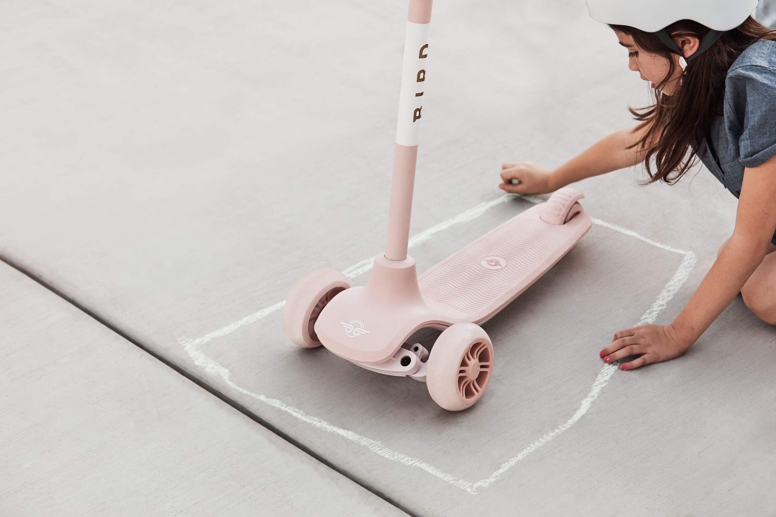Bird OBB0UB2 Birdie Non-Electric Kick Scooter for Kids with Adjustable Height Handle