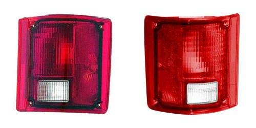 GO-PARTS - Pair/Set - for 1973-1991 Chevrolet (Chevy) K5 Blazer Tail Lights Lens - Left & Right (Driver & Passenger) Side Replacement GM2809111 GM2808111 5965776 5965775 1974 1975 1976 1977 1978