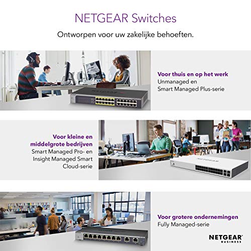 Netgear JGS516 ProSafe 16 Port Gigabit Ethernet Desktop Switch