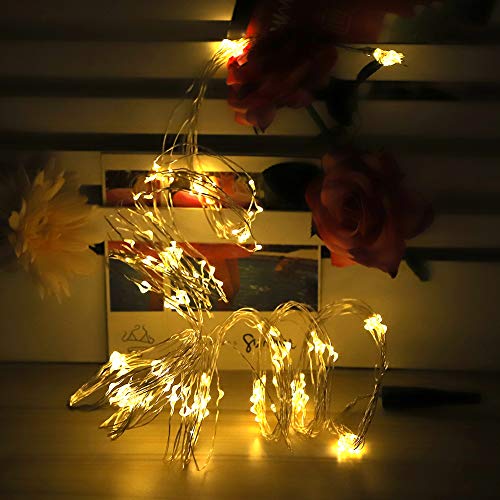 Talany Outdoor Solar String Lights, Indoor/Outdoor Solar Christmas String Lights Solar Light String Warm White Garden Stake Lights for Home Garden for Christmas Party