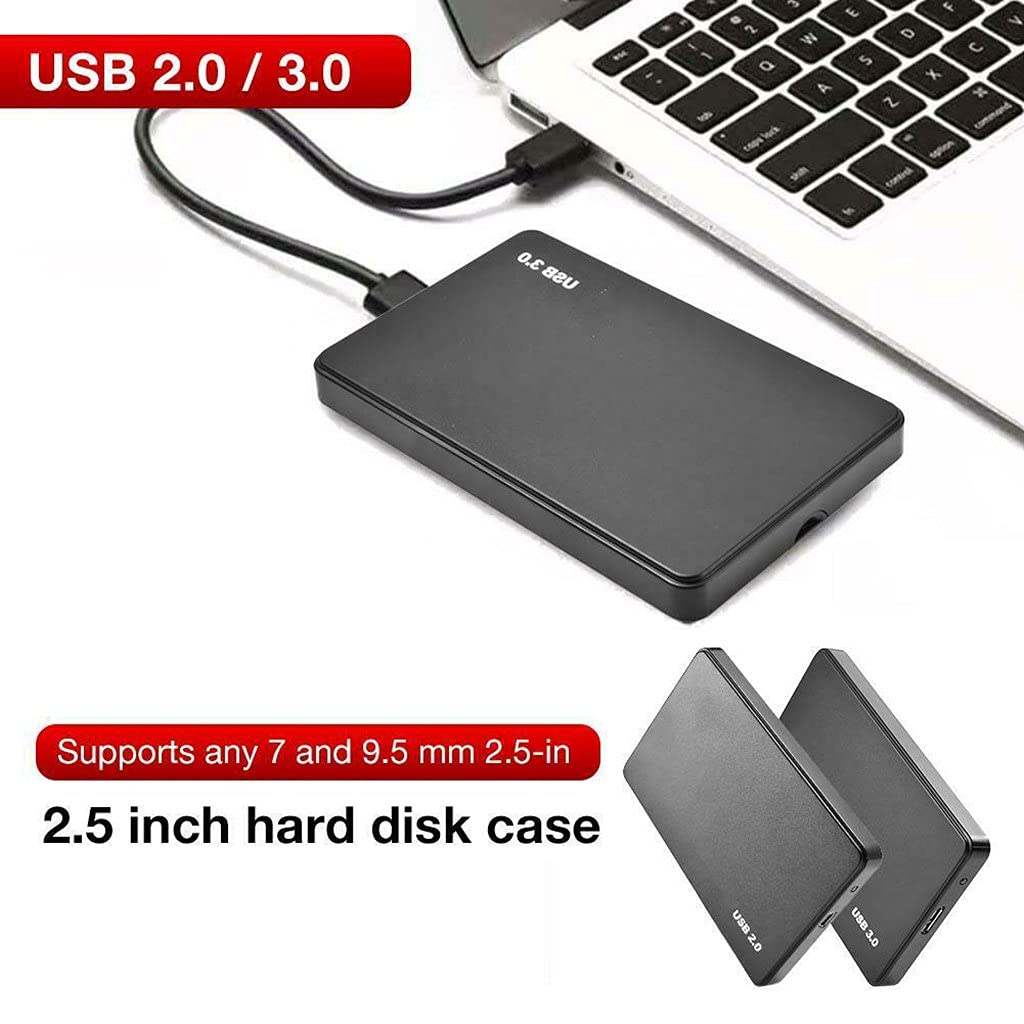 CZDYUF 2.5'' Portable SATA External HDD Docking Station Closure HDD Hard Enclosure Disk Case Box External Hard Disk USB 3.0/2.0