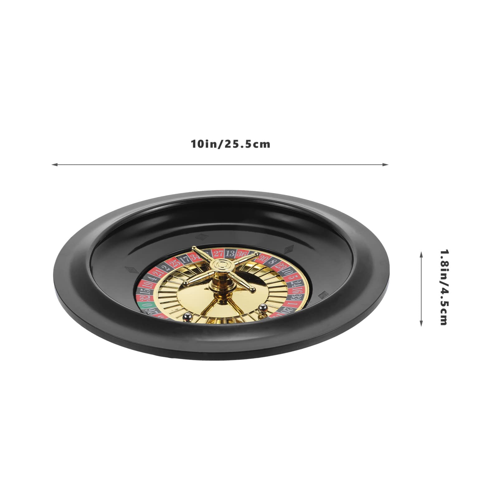 Cabilock Poker Table Roulette Wheel Table Poker Wheel Rotating Poker Wheel Prop Game Wheel Poker Game Prop Party Game Prop Poker Supply Decorative Poker Wheel Plastic