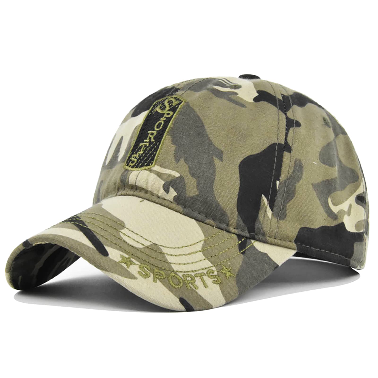 Camo Baseball Cap for Men Tactical Operator Army Military Mens Hat Adjustable Snapback Sport Hunting Shooting Men's Pro Camouflage Series Cap Patriotic Trucker Dad Hat